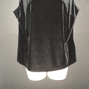 Laura Scott | Tops | New Laura Scott Size Lp Velvet Top Black Washable ...